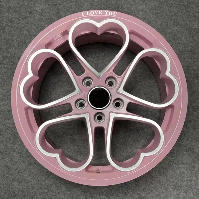 Pink Car Rims Silver