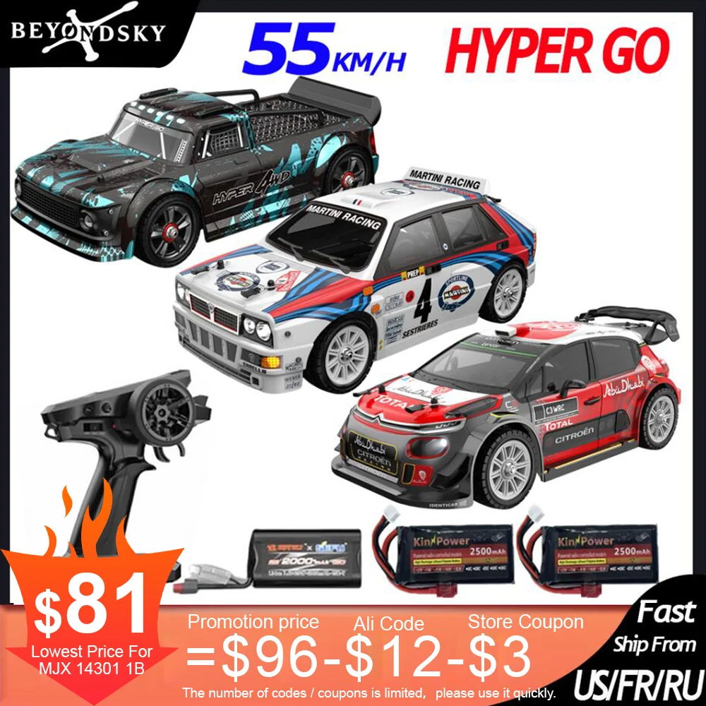 Hyper-Go-MJX-14301-14302-14303-1-14-RC-Car-Brushless-2-4G-Remote ...