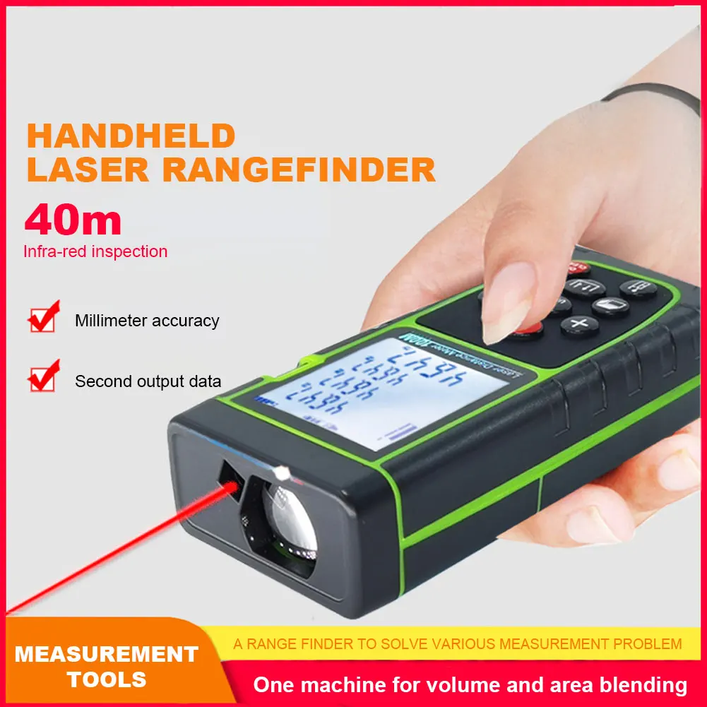 Professional-Laser-Distance-Meter-40M-Rangefinder-Construction-Home ...