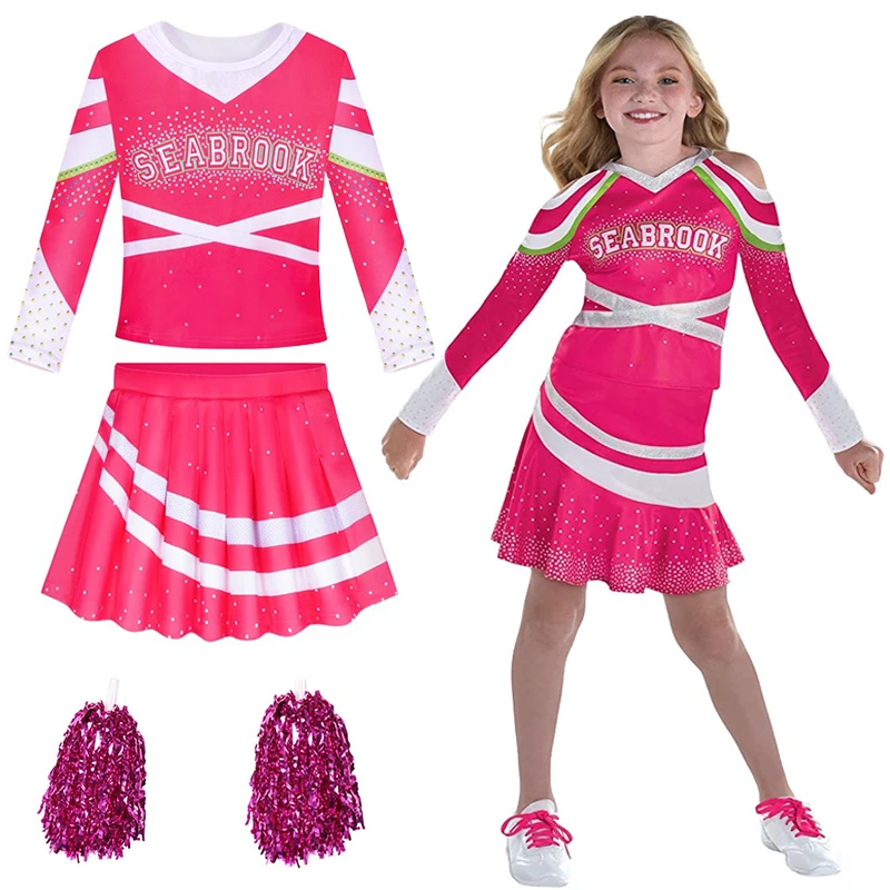 Aldult-Kids-Cosplay-Costume-Zombies-3-Addison-Cheer-Leader-Jk-Outfit ...