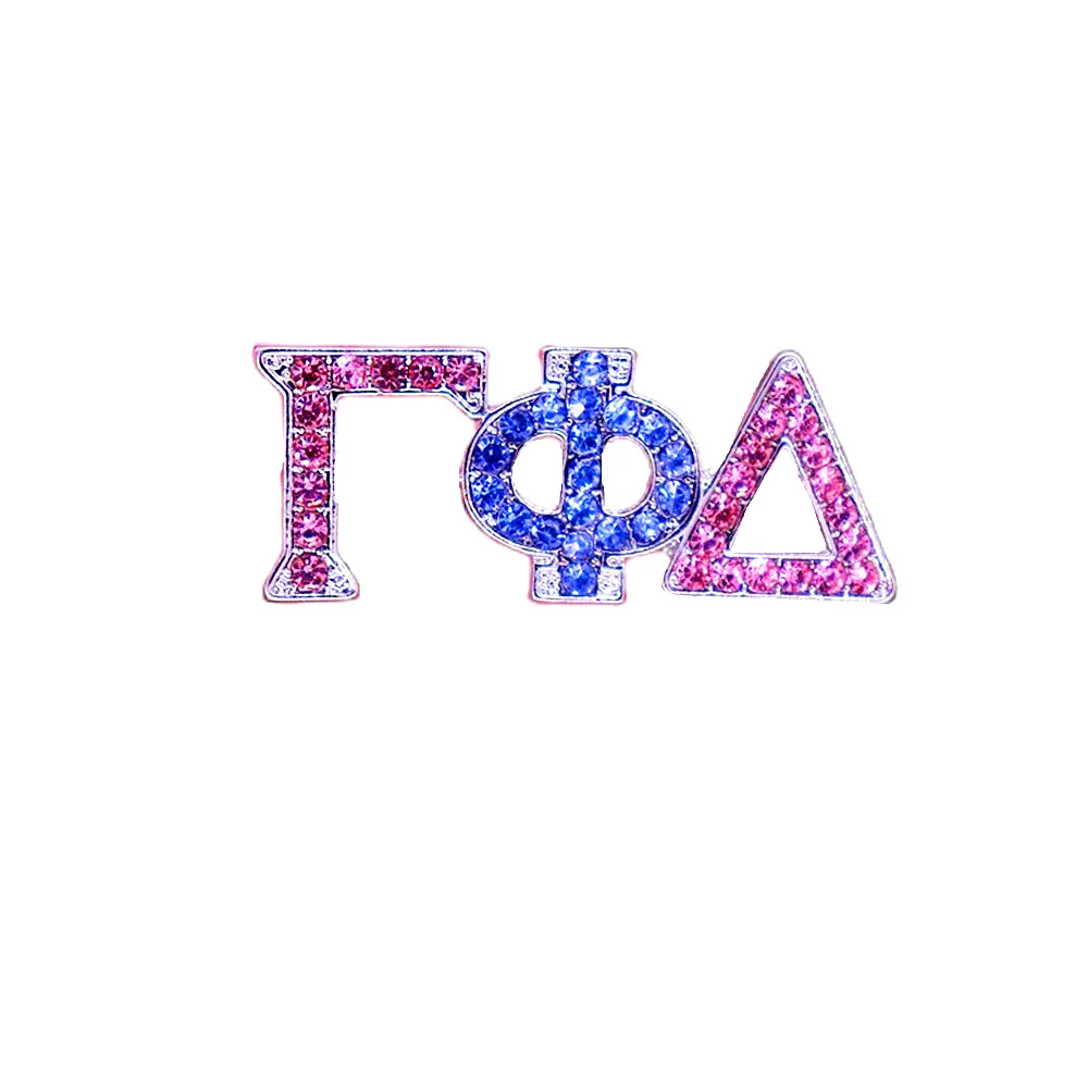 Alloy Metal Sparking Baby Pink Light Blue Diamond Inlay Social Sign ...