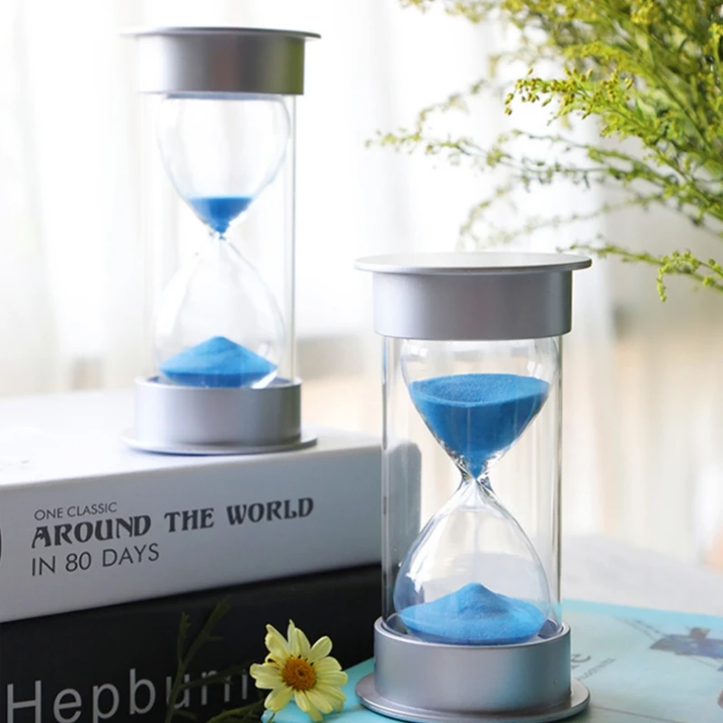 15-20-30-Minutes-Silver-Cover-Hourglass-Home-Decorations-Desktop-Sand ...