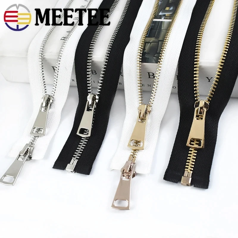1Pc-5-60-150cm-Metal-Zipper-Single-Double-Sliders-Zip-Open-End-Long ...