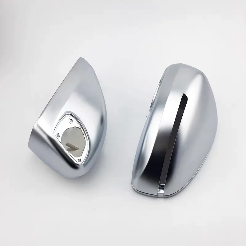 2pcs-Auto-Left-Right-Chrome-Silver-Matt-Rearview-Mirror-Cover-For-Audi ...