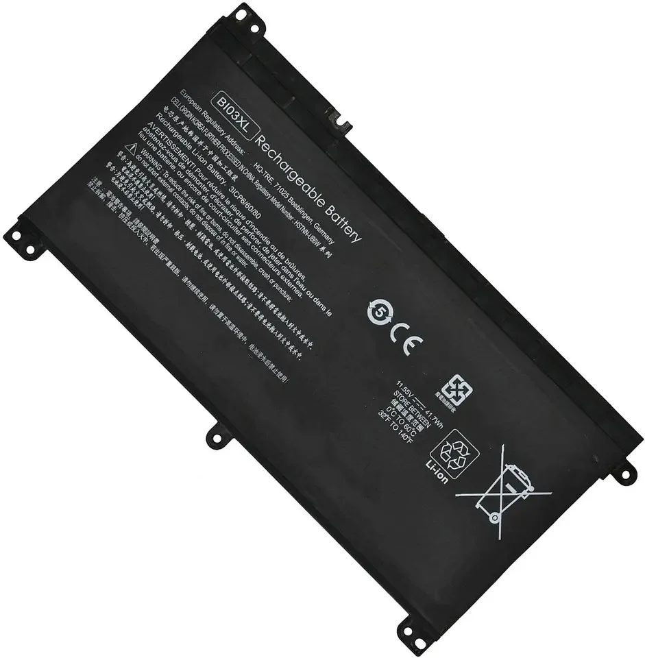 laptop battery guangzhou lithium battery BI03XL 3.7V 4325mAh 16WH ...