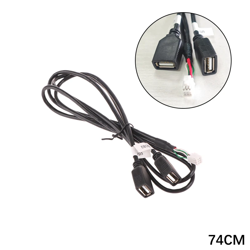 Multimedia-Car-Player-Wire-Harness-Plug-Connector-6-Pin-Dual-USB ...