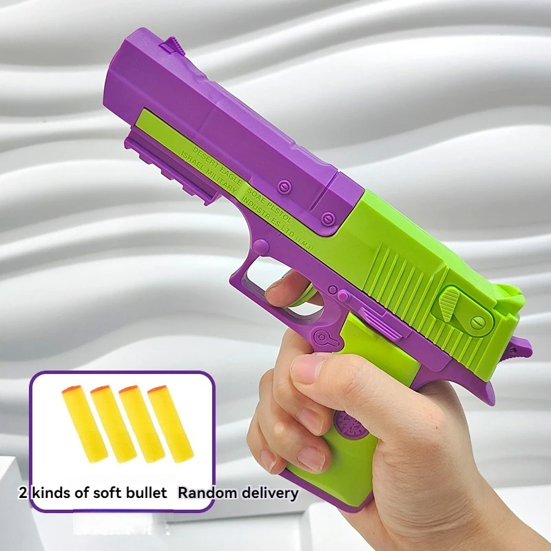 Desert-Eagle-Soft-Bullet-Radish-Gun-Toy-Manual-Pistol-Model-Shooting ...