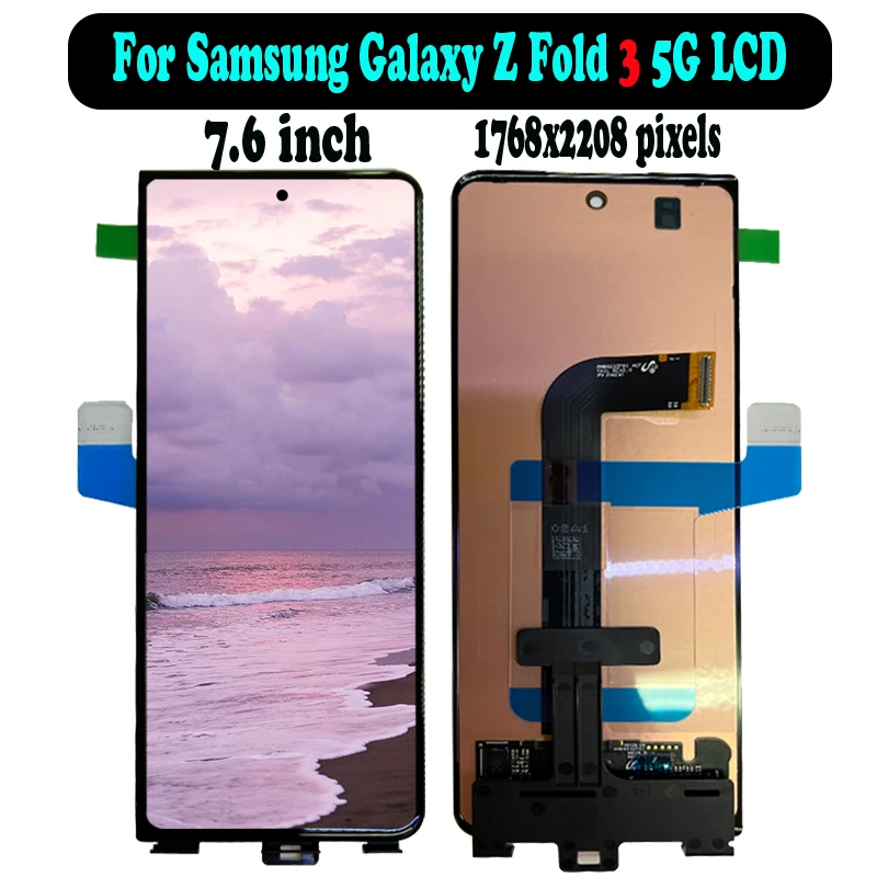Super Amoled For Samsung Galaxy Z Fold 3 Fold3 Display Lcd Touch Glass ...