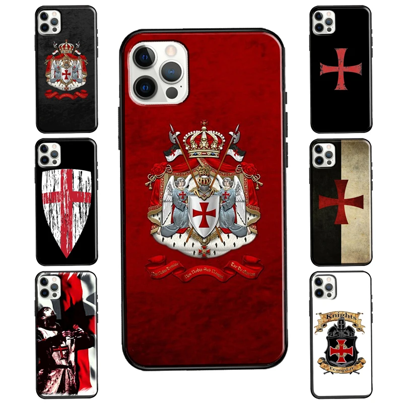 Knights Templar Coat of Arms For iPhone 13 12 mini 11 Pro Max Case For ...