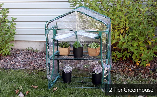 Mini Invernadero Con Luz De Cultivo De 4 Niveles Tipos De Invernaderos