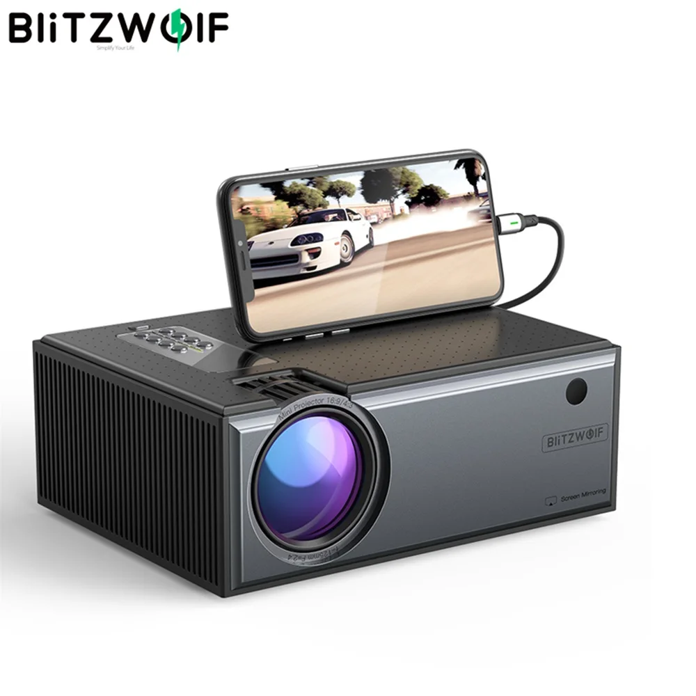 Blitzwolf proyector LCD para cine en casa, dispositivo portátil ...