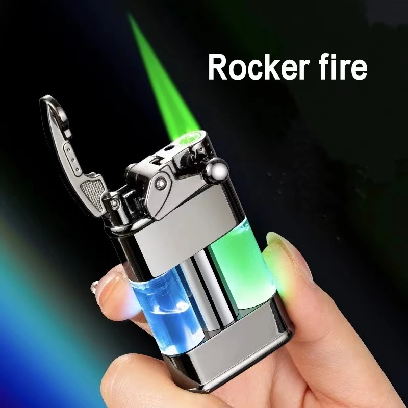 Encendedor de Gas butano con interruptor basculante, antorcha Turbo a ...