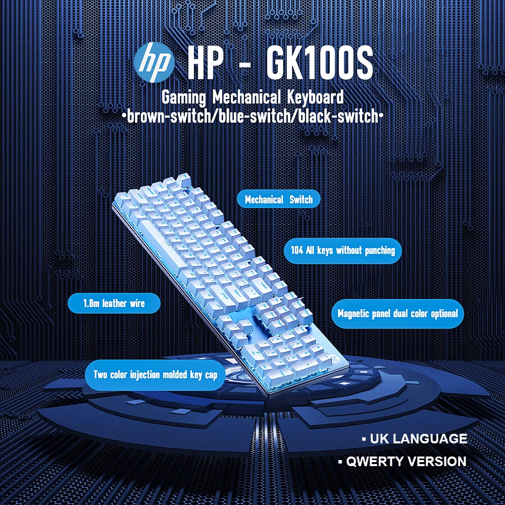 HP-Teclado-mec-nico-GK100S-para-ordenador-port-til-perif-rico-con-cable ...