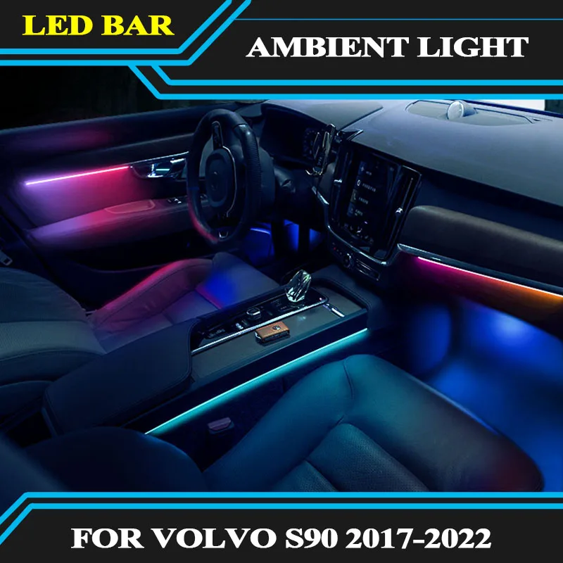 Fit For Volvo S90 V90 2017-2022 Inter Led Dynamic Shadow Ambient Light ...