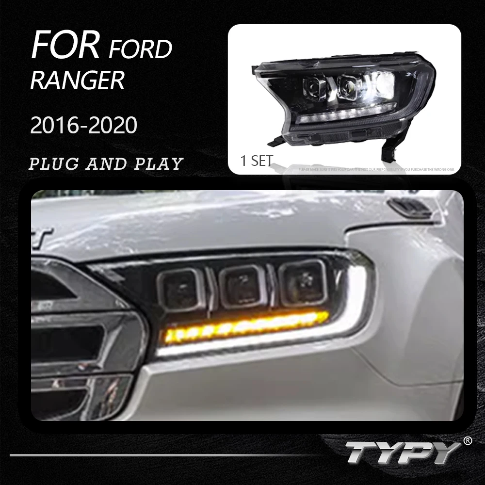 TYPY-New-LED-Headlight-Upgrade-Modified-Full-Head-Lamp-For-FORD-Ranger ...