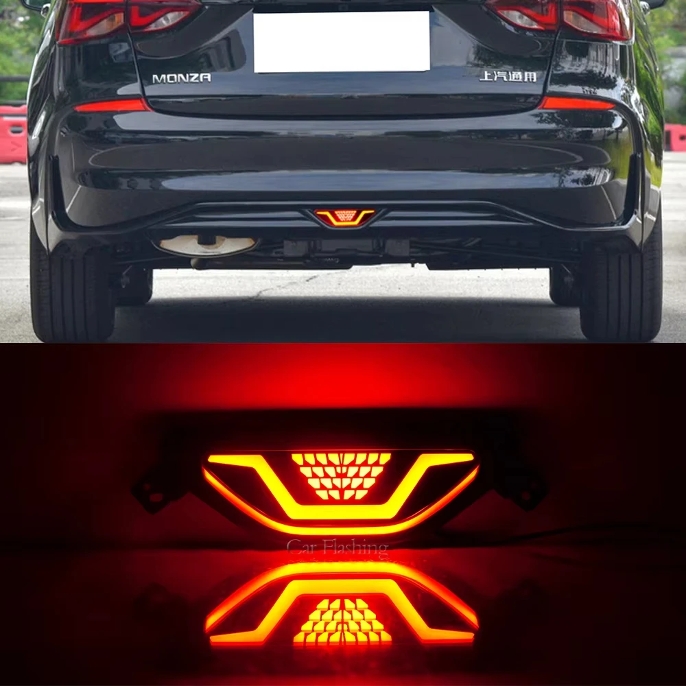 Car Rear Bumper Reflector Brake Light For Chevrolet Monza 19-24 For ...