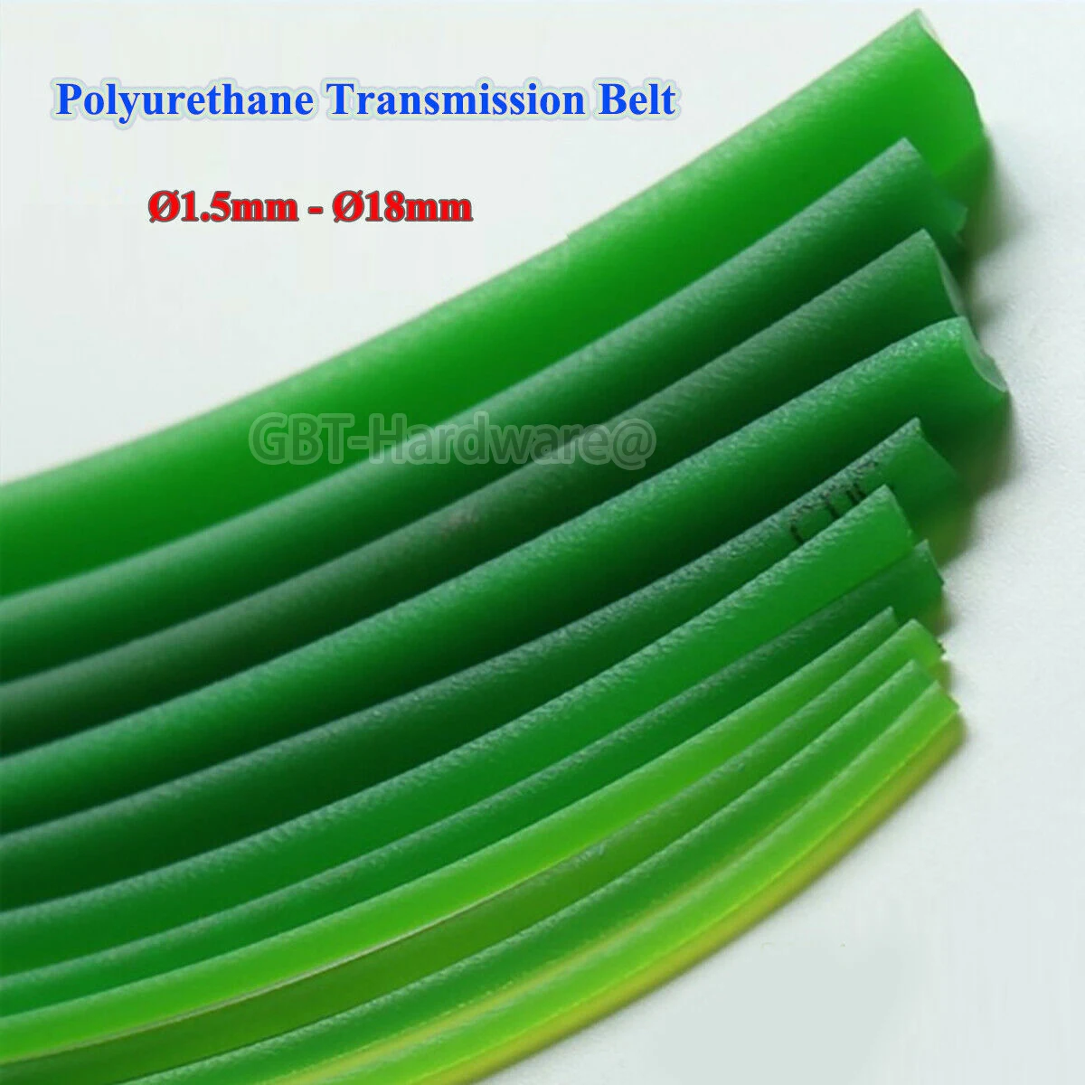 1/2/5/10 Meter PU Polyurethane Drive Belt Strap Round Strap Ø1, 5mm ...
