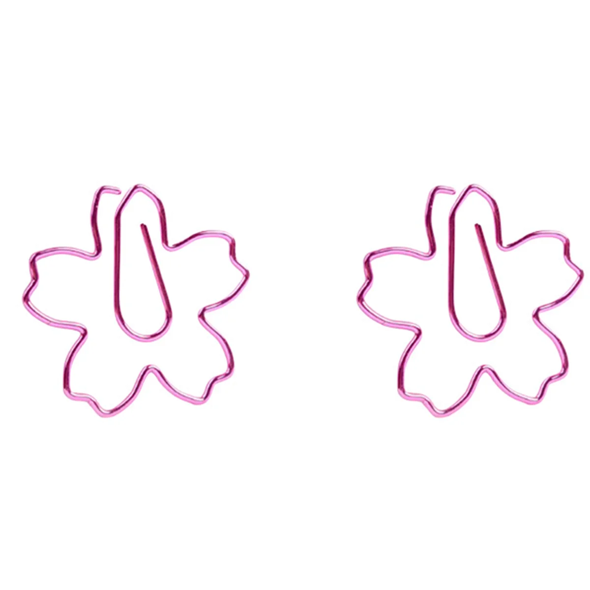 24Pcs-Lot-TOP-QUALITY-Plated-Pink-Paper-Clips-Sakura-Paper-Needle ...