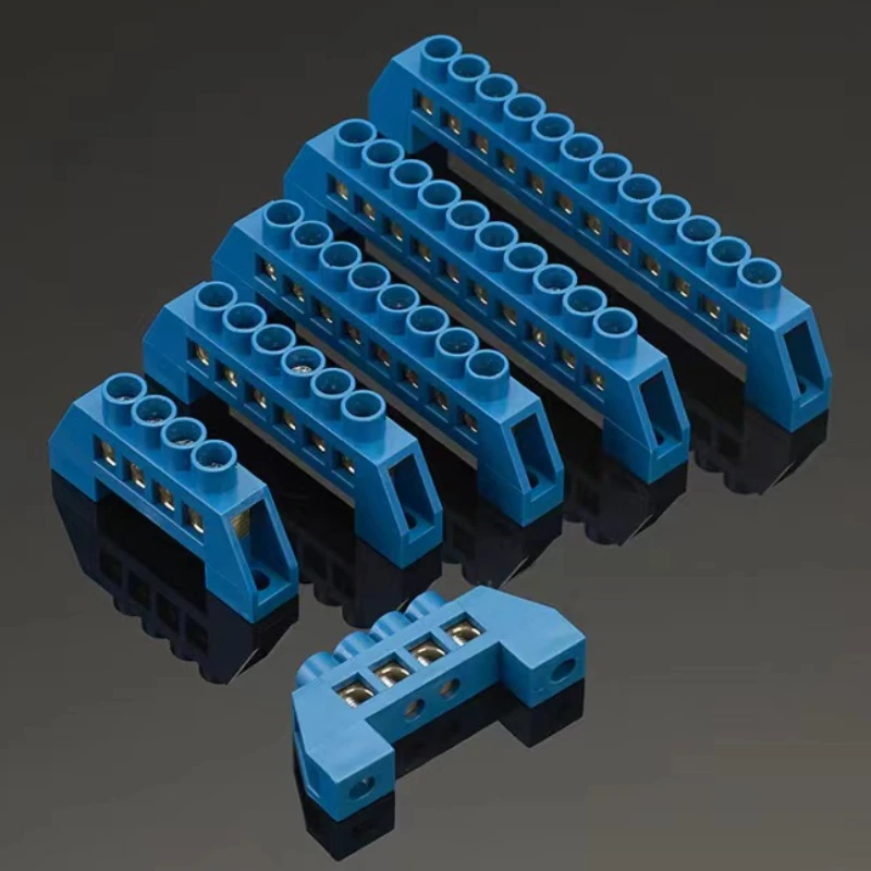 4-6-8-10-12-Positions-Terminal-Block-Connector-Strip-Brass-Ground ...