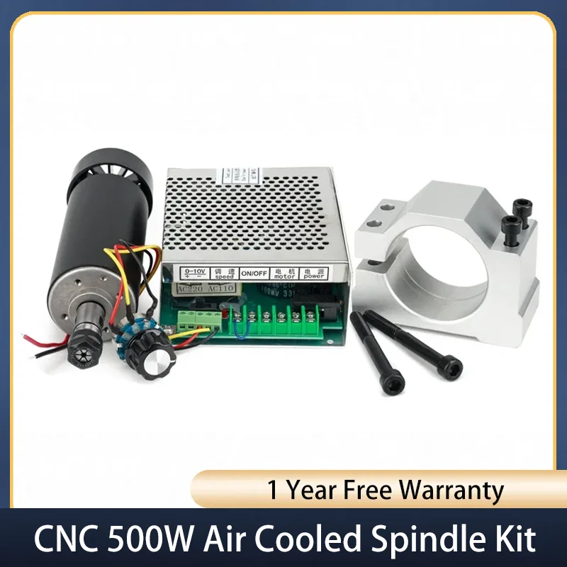 CNC-500W-Air-Cooled-Spindle-Kit-Upgrade-500W-Spindle-Motor-110V-220V ...