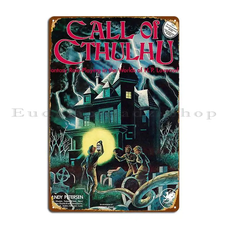 Call-Of-Cthulhu-1-edici-n-cartel-de-Metal-para-garaje-Bar-cueva-impresi ...