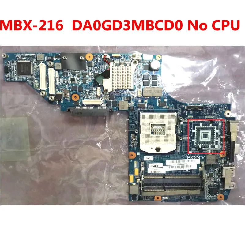 Genuine Motherboard For SONY MBX-216 laptop Motherboard MBX-216 GF310M ...