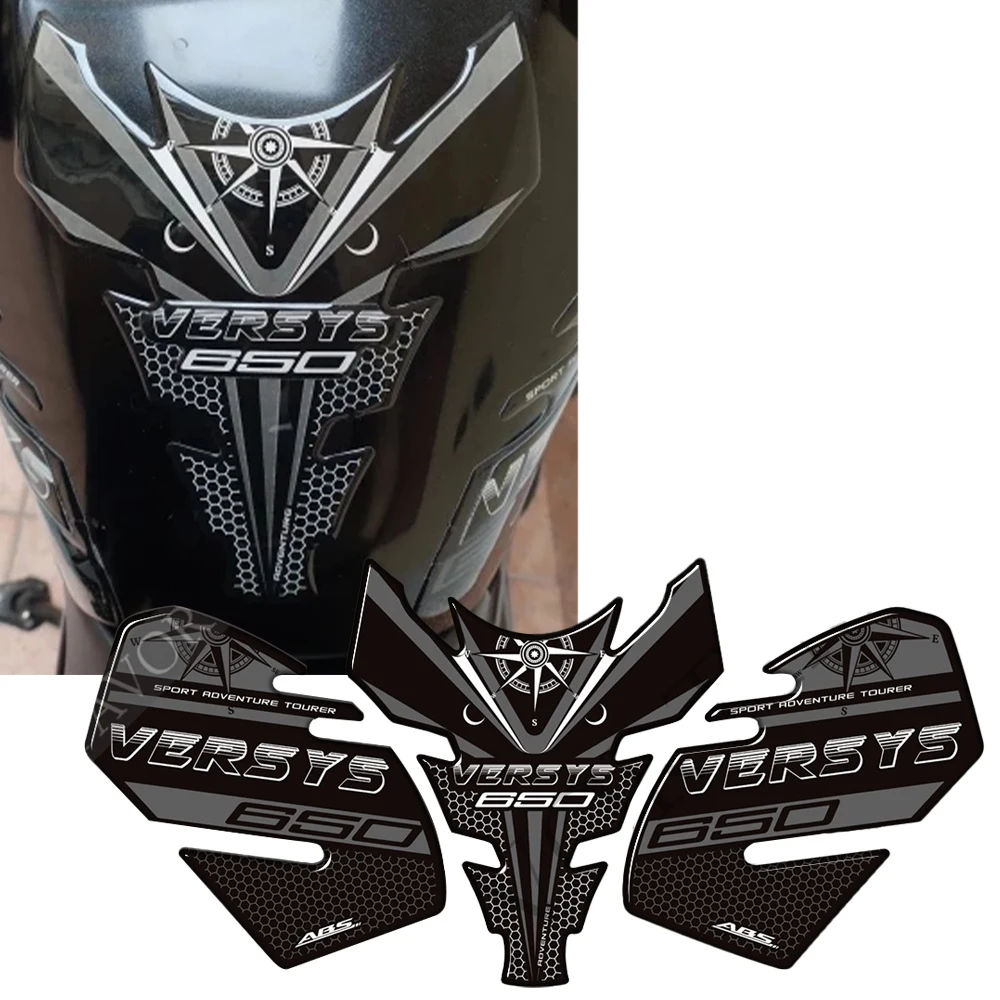 For-Kawasaki-Versys-650-LT-650LT-Adventure-Motorcycle-Fuel-Oil-Tank-Pad ...