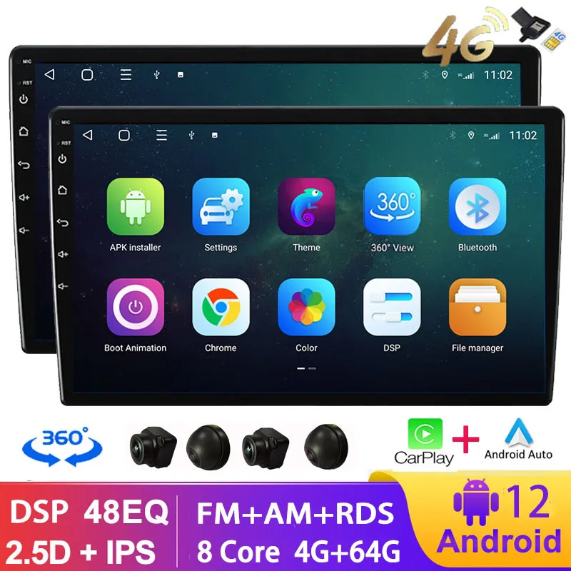Evean-TS18-4G-64G-Octa-Core-Android-Car-Radio-Wireless-Carplay-And ...