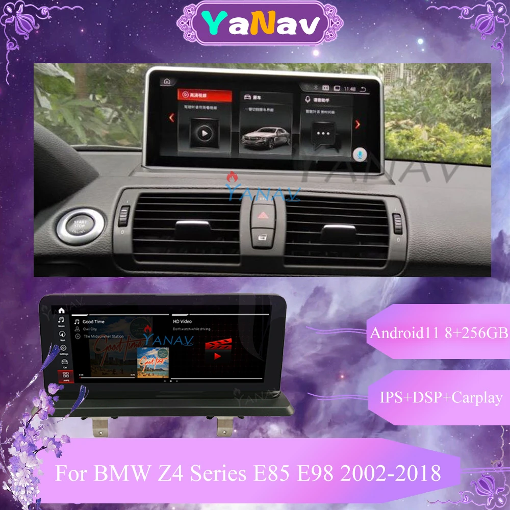 For BMW Z4 Series E85 E98 2002 2018 8+256G Android 11 Stereo Receiver ...