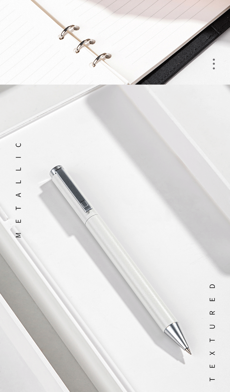 STYLO,6PC Deli Black Ink--stylo à encre Gel en métal Nusign, avec ...