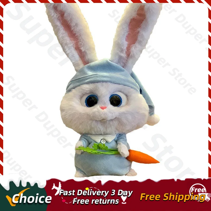 Cartoon-Disney-The-Secret-Life-of-Pets-Cute-Rabbit-Leader-Doll-Plush ...