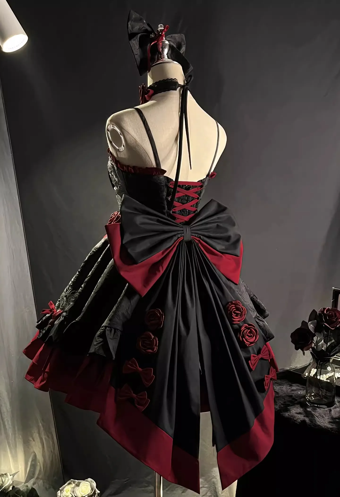 Black-and-red-Gothic-lolita-Romantic-dress-Lolita-Heavy-heavy-Princess ...