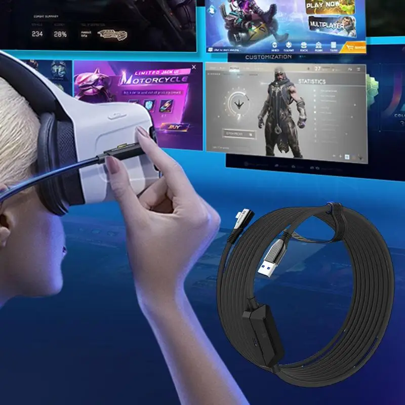 Cable de extensión de VR de 5M USB3.0, línea de datos estable tipo A C ...