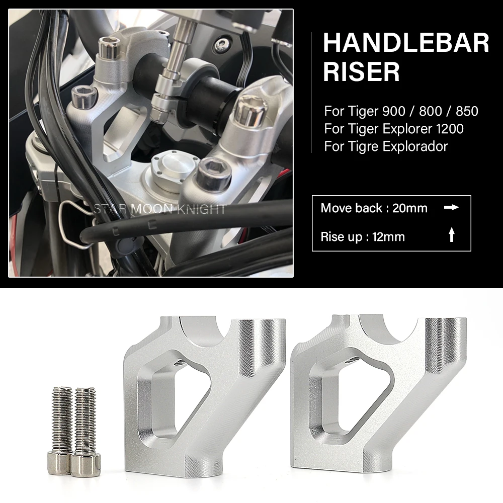 Motorcycle-Handlebar-Riser-Clamp-For-Tiger-900-GT-PRO-LOW-RALLY-For ...