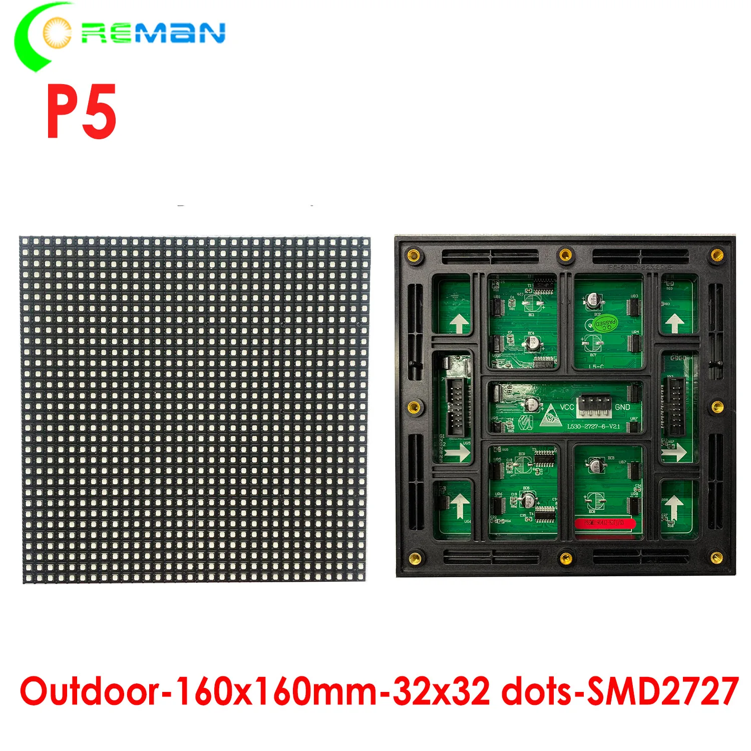 Wholesale IP67 Outdoor led display module p5 160x160mm 32x32 pixel hub75
