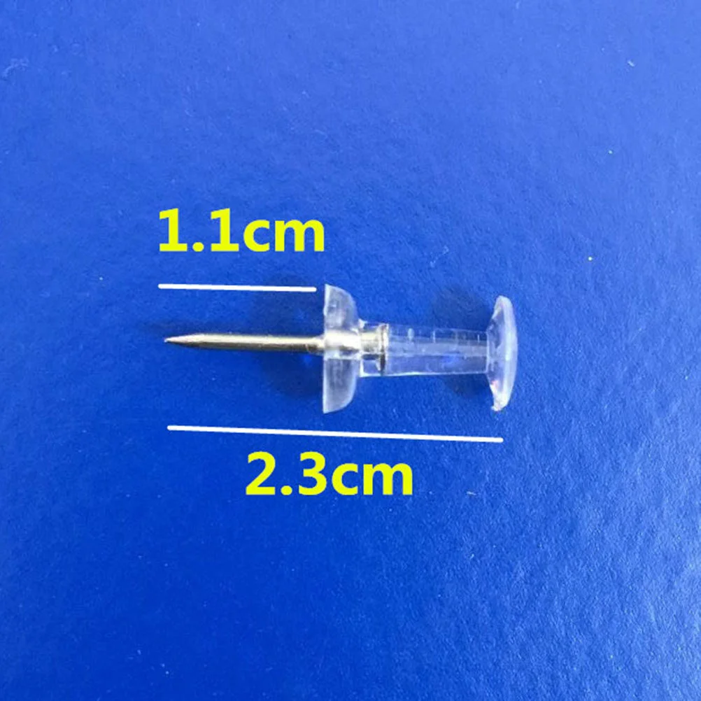 200Db Dekoratív Hüvelykujj Átlátszó Pushpins Térkép Push Tacks Az ...