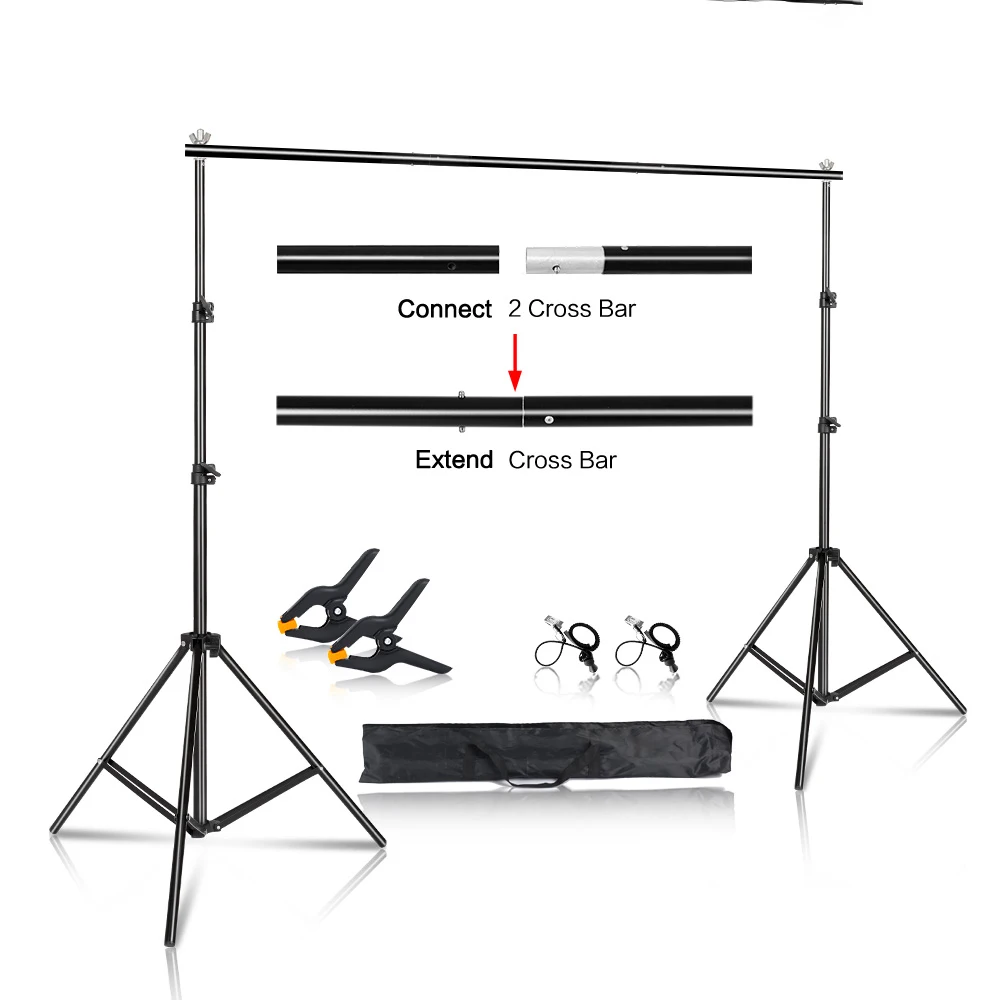 Background-Stand-Photography-Support-System-Adjustable-Stand-Background ...