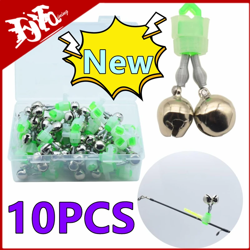 10-1PC-Fishing-Bells-Carp-Fishing-Bite-Alarm-Fishing-Rod-Clamp-Tip-Clip ...