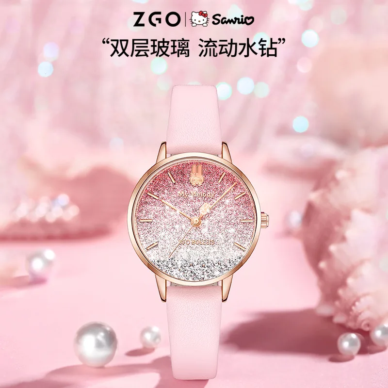 Sanrio-Genuine-Quartz-Women-Watches-Rhinestone-Water-Resistant-Hello ...