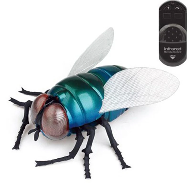 Voar controle remoto mosca brinquedo realista eletrônico animal falso ...