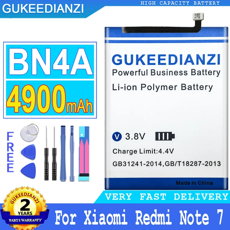 Bater-a-BN4A-de-alta-capacidad-de-4900mAh-para-Xiaomi-Redmi-Note-7-Note ...