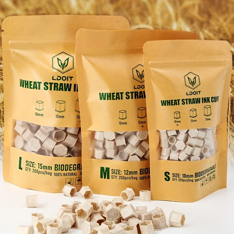 200pcs-Biodegradable-Tattoo-Ink-Cups-S-M-L-10mm-15mm-ECO-Friendly ...