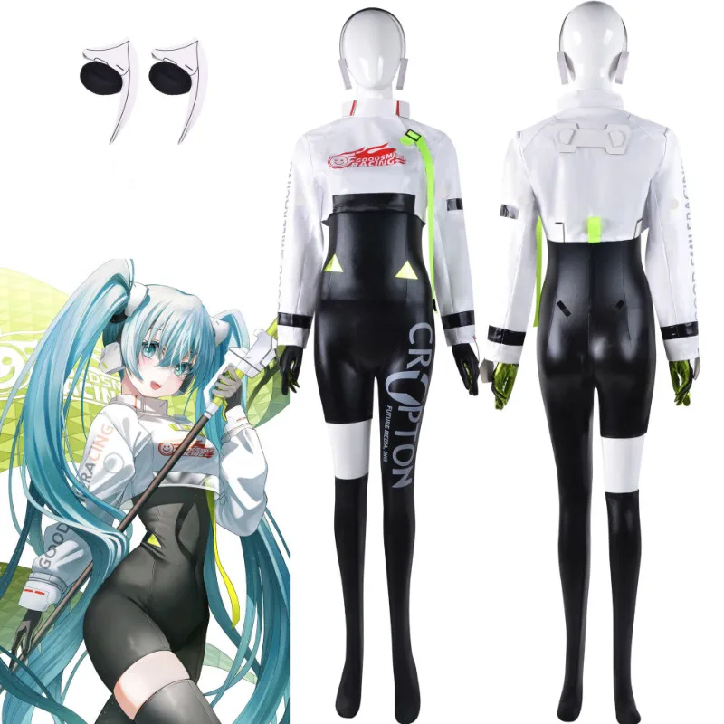 Anime Miku Cosplay Costume Japan Midi Dress Female Outfits Halloween ...