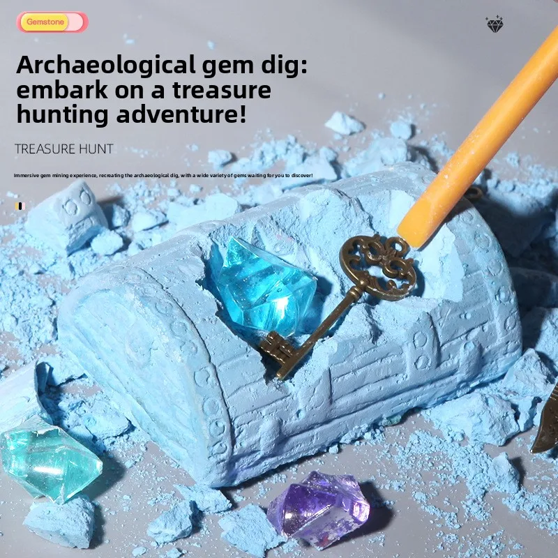 Cross-Border Archaeological Dig Gemstone | Kids Treasure Hunt Blind Box ...