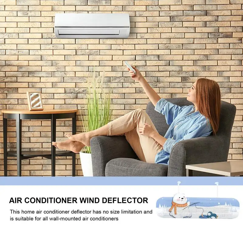 Air Conditioner Air Deflector Adjustable Air Conditioner Baffle Cute AC ...