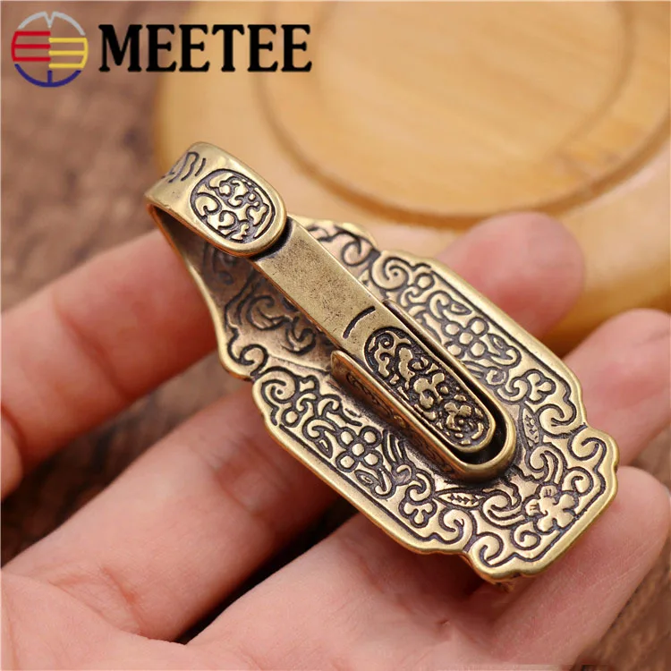 1/2Pcs Solid Brass Wallet Belt Key Ring Hooks Car KeyChain Buckles ...