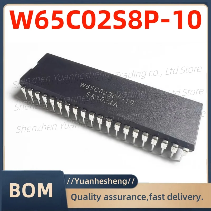 10pcs/Original W65C02S8P-10 W65C02S8P W65C02 DIP-40 IC microcontroller ...