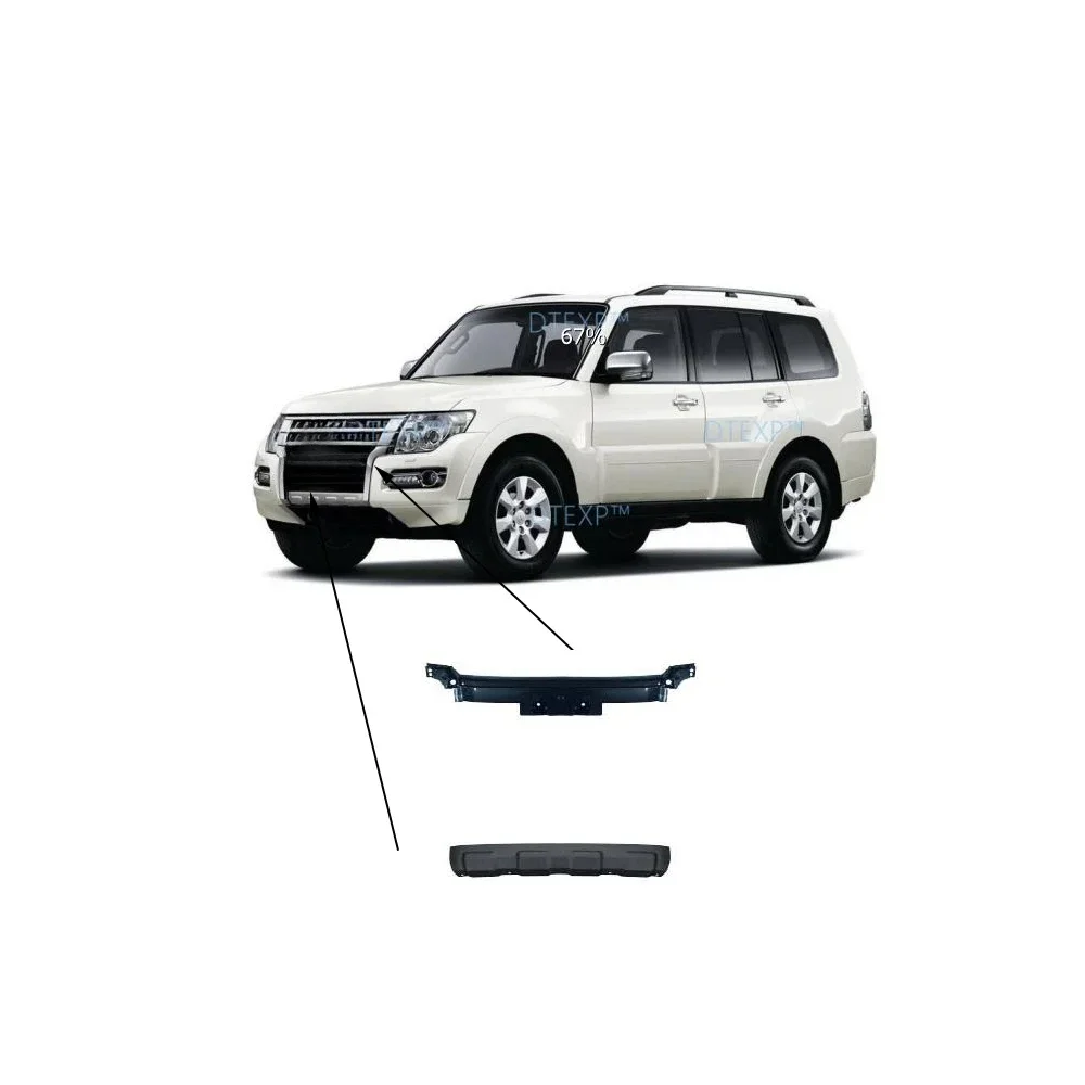 2 Pcs Front Bumper Board Kit Silver or Black for Pajero 2015-2020 ...