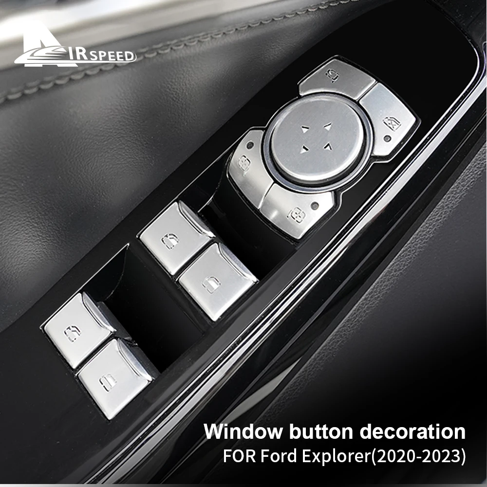 For Ford Explorer 2020 2021 2022 2023 LHD RHD Metal Silver Car Window ...