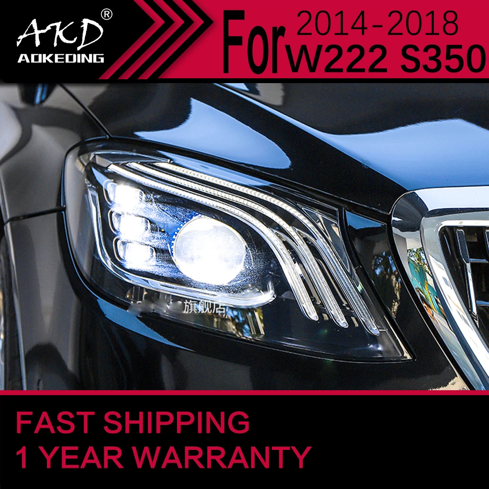 Car Lights For Benz W222 Led Headlight 2014-2018 S300 S350 S450 S500 ...